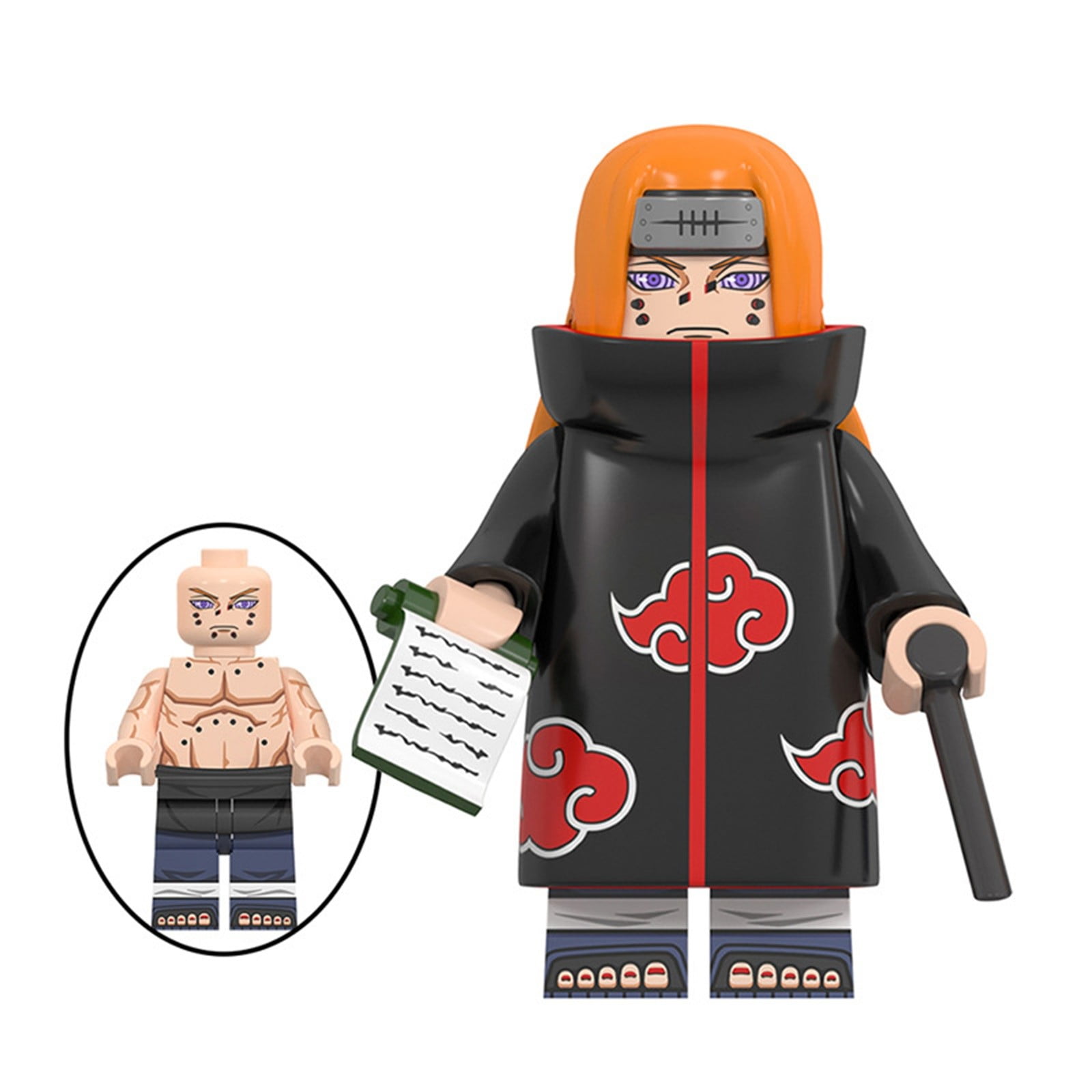 8Pcs Naruto Pain Action Figures Toy – Anime Collectibles with Building ...
