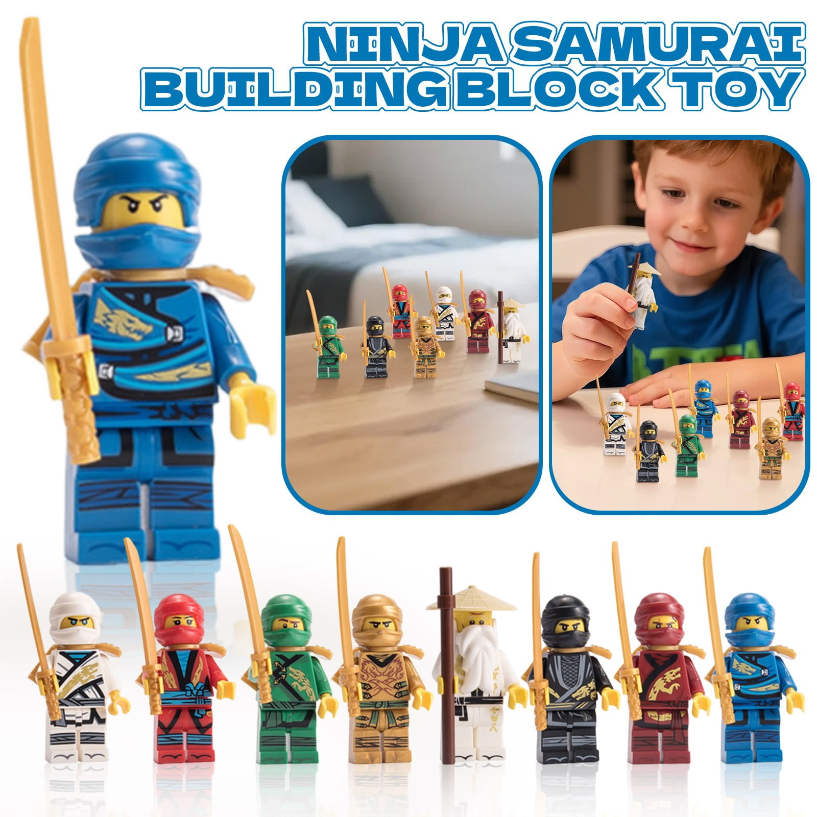 8Pcs Ninja-go Mini Character Models - Ninja-go Building Block Toy ...