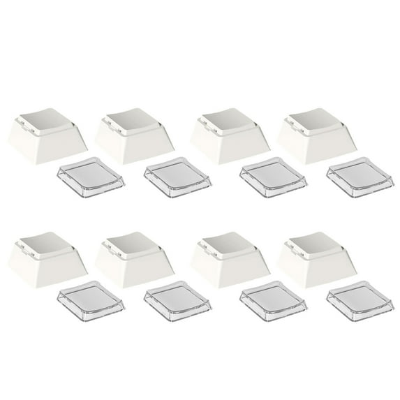 8Pcs PBT+PC Keycaps Cheey Profile 1U Keycap Set for Mechanical ...