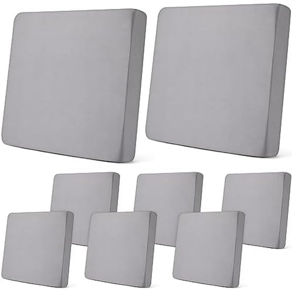8Pcs Patio Cushion Covers Stretch Outdoor Cushion Cover Replacement for ...