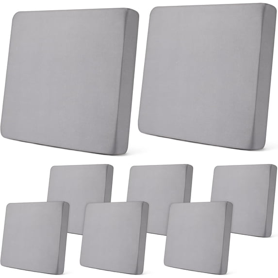 8Pcs Patio Cushion Covers Stretch Outdoor Cushion Cover Replacement for ...