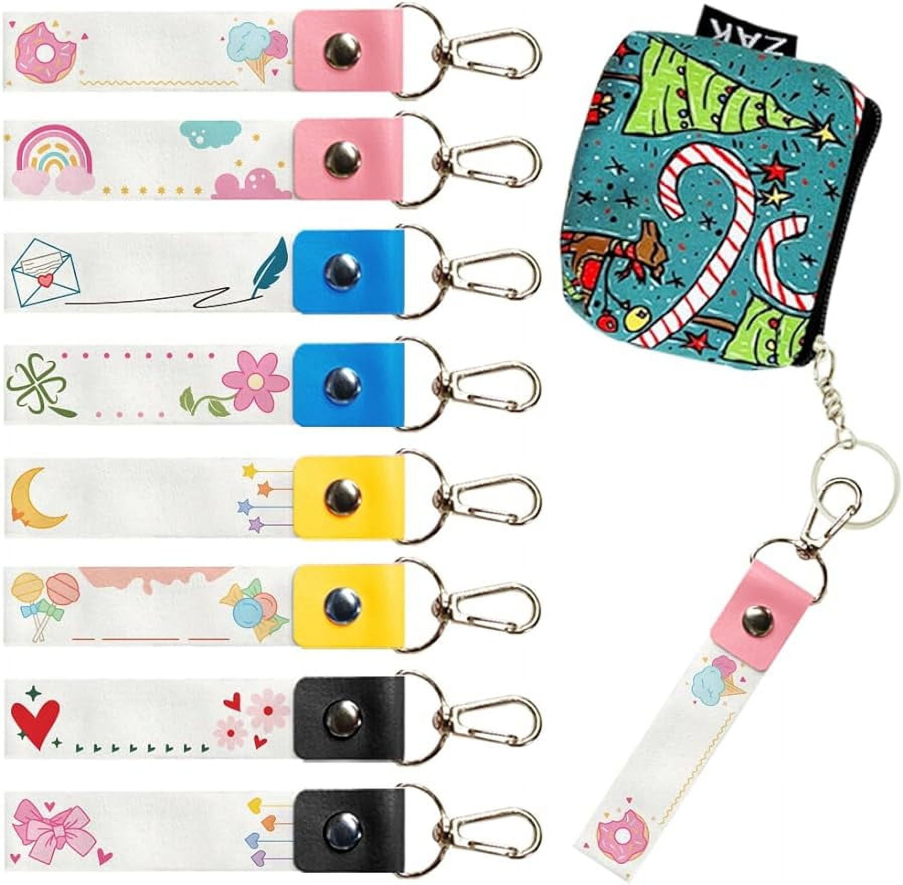 8Pcs Personalized Name Tags Hooks 5.1x0.8 Inch Backpack Name Tags Bow ...