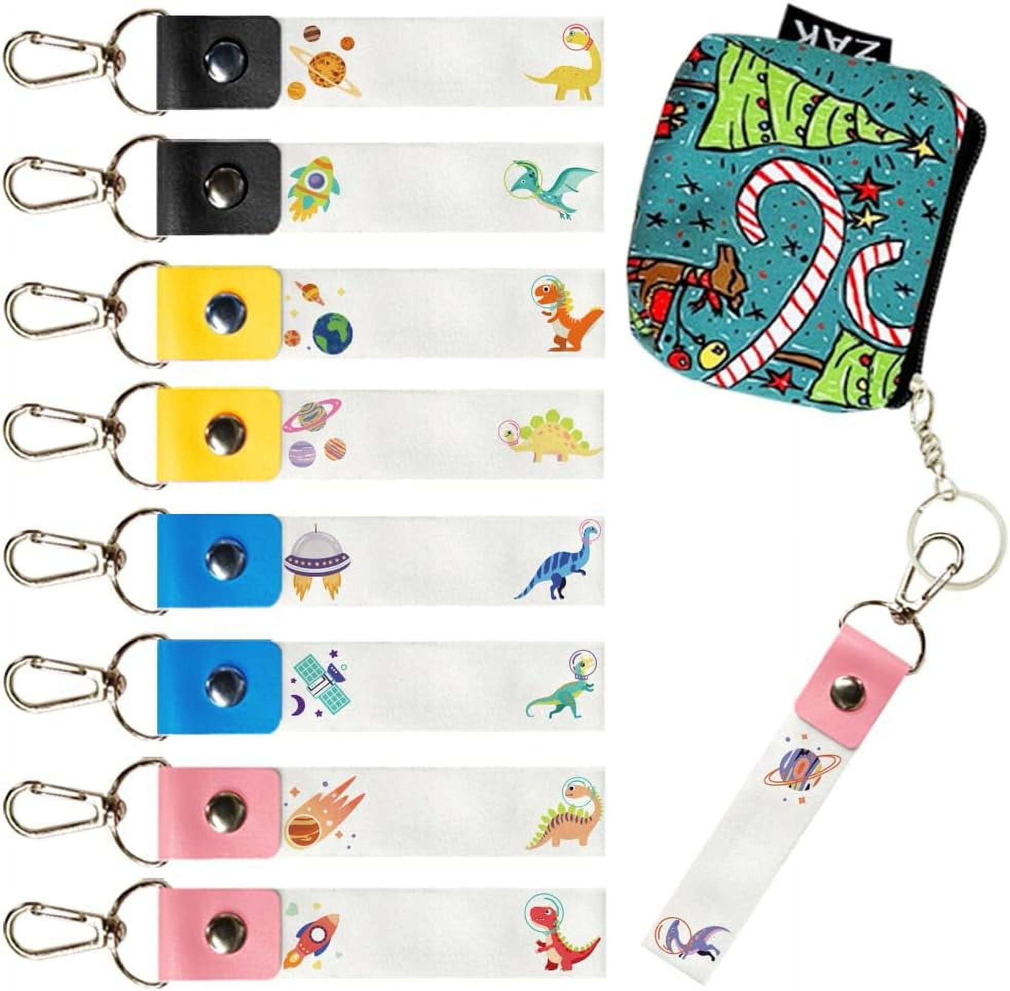 8Pcs Personalized Name Tags Hooks 5.1x0.8 Inch Dinosaur Theme Backpack ...