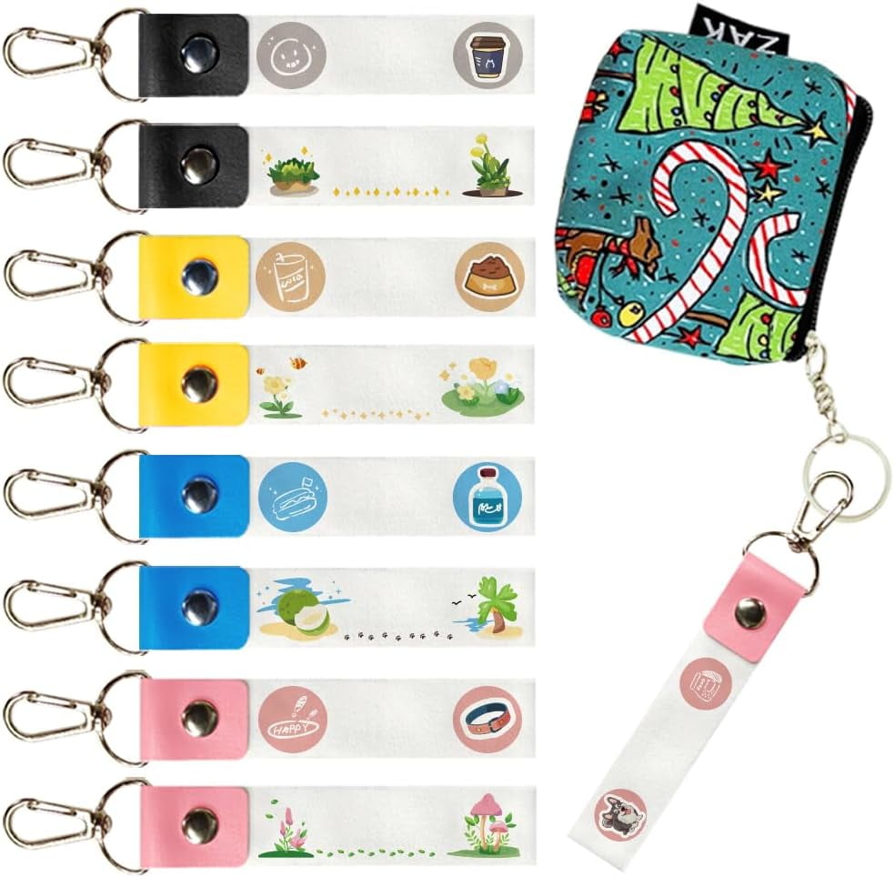 8Pcs Personalized Name Tags Hooks 5.1x0.8 Inch Dog Theme Backpack Name ...