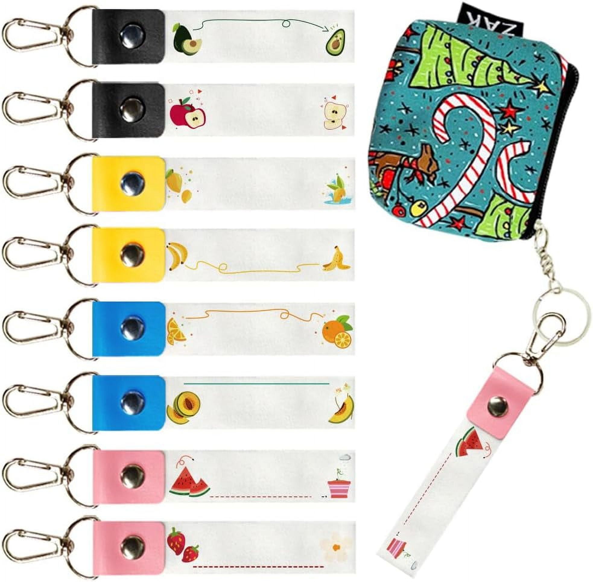 8Pcs Personalized Name Tags Hooks 5.1x0.8 Inch Fruit Theme Backpack ...