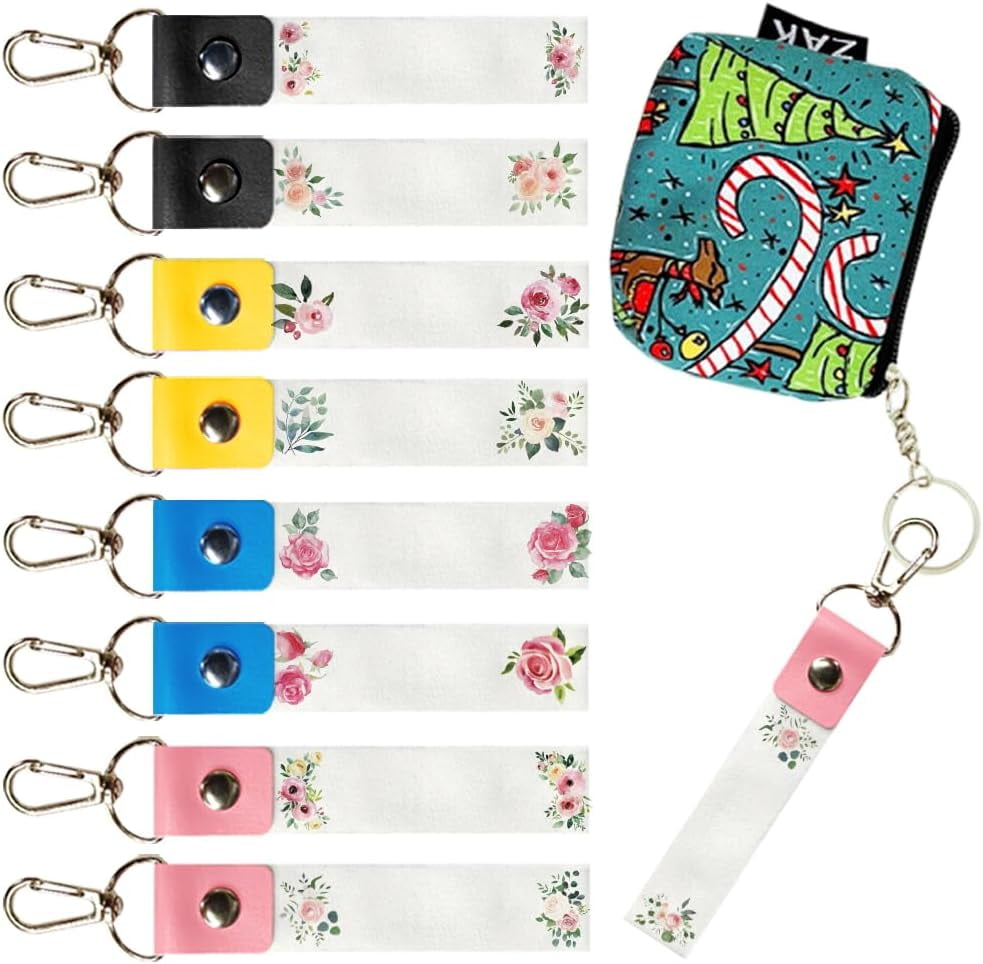 8Pcs Personalized Name Tags Hooks 5.1x0.8 Inch Rose Theme Backpack Name ...