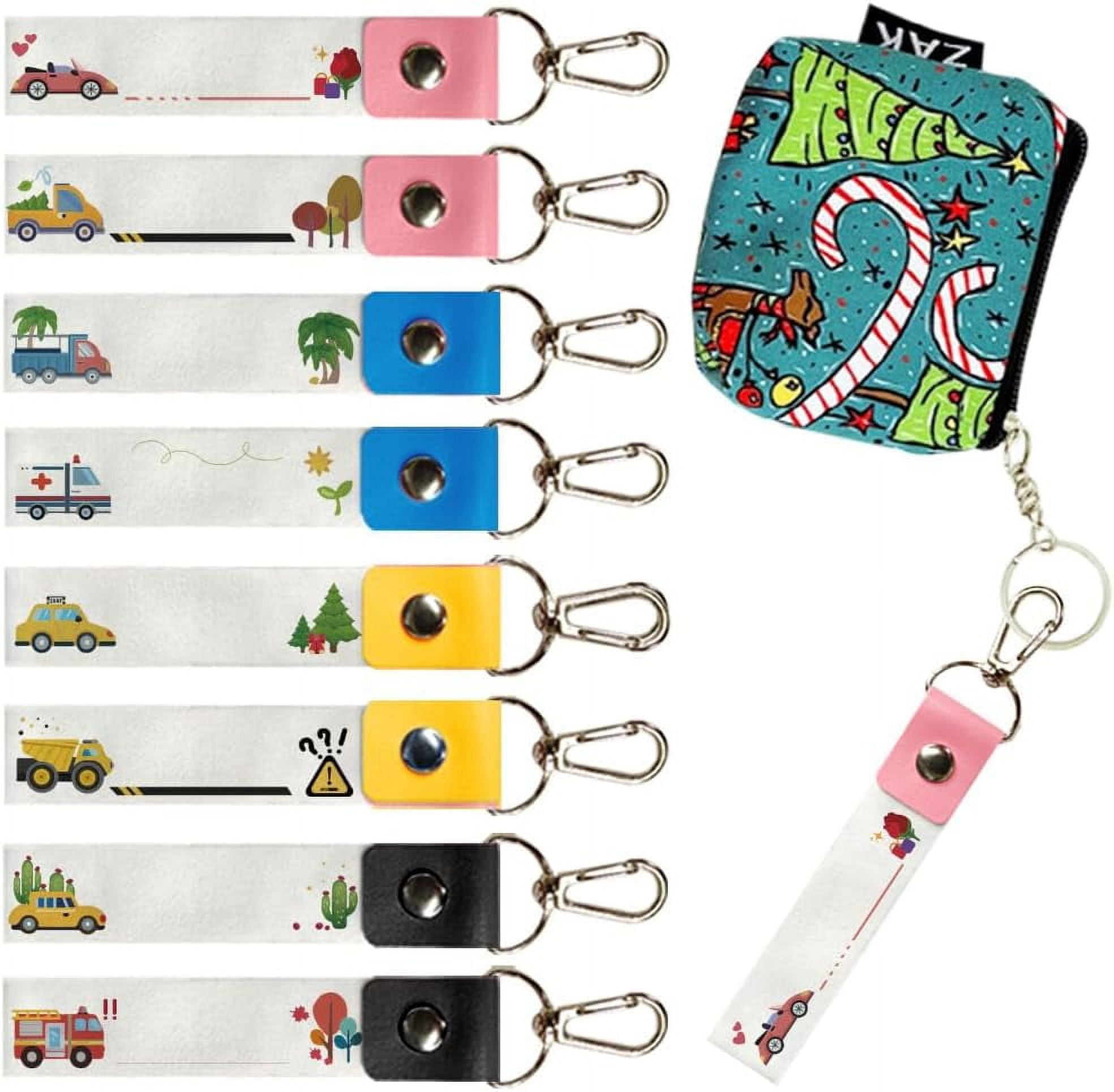 8pcs Personalized Name Tags Hooks 5.1x0.8 Inch Vehicle Theme Backpack ...