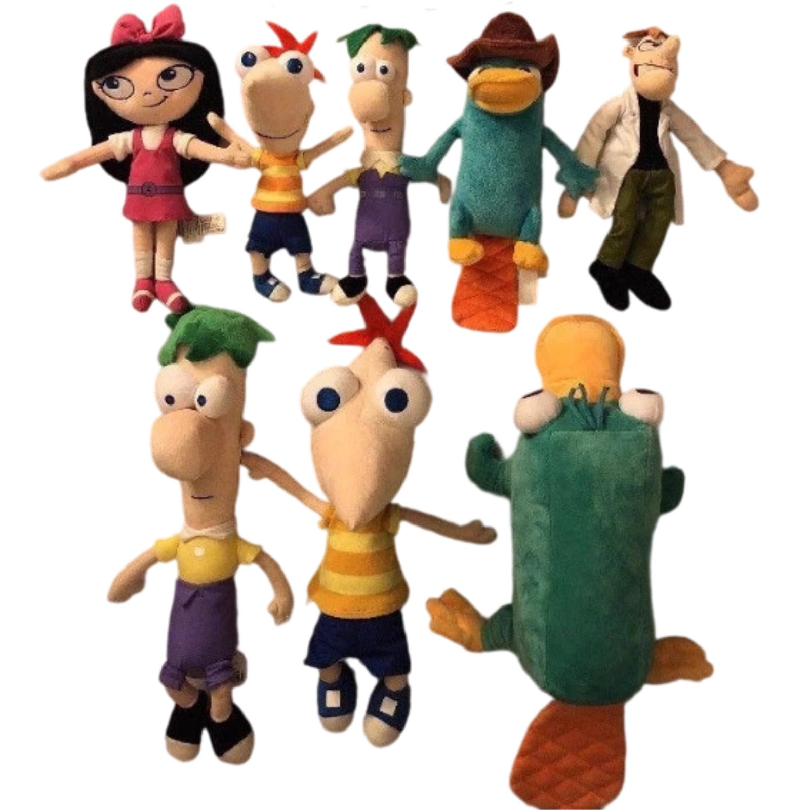 8Pcs Phineas and Ferb Plush Toys, Kawaii and Soft Phineas and Ferb ...
