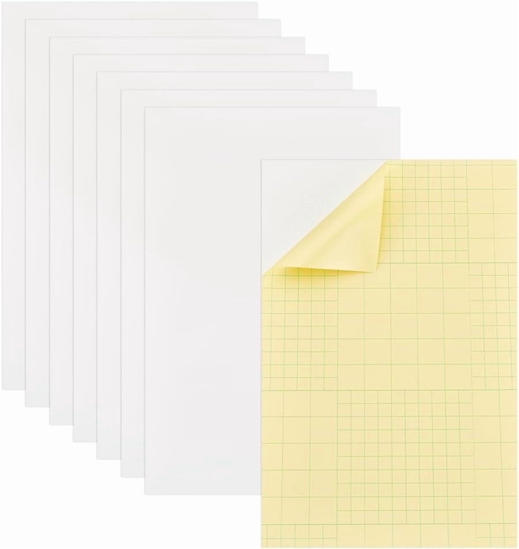 8Pcs Picture Matting Backer 7.8x11.8inch White Self-Adhesive Foam Stamp ...