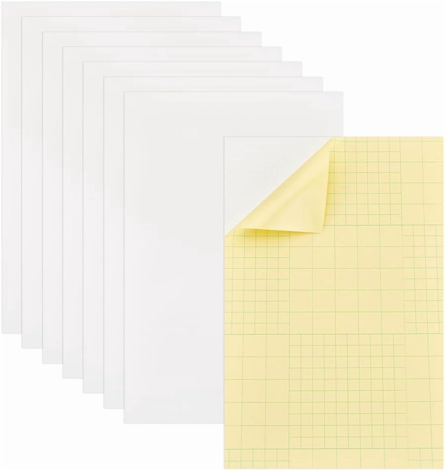 8Pcs Picture Matting Backer 7.8x11.8inch White Self-Adhesive Foam Stamp ...