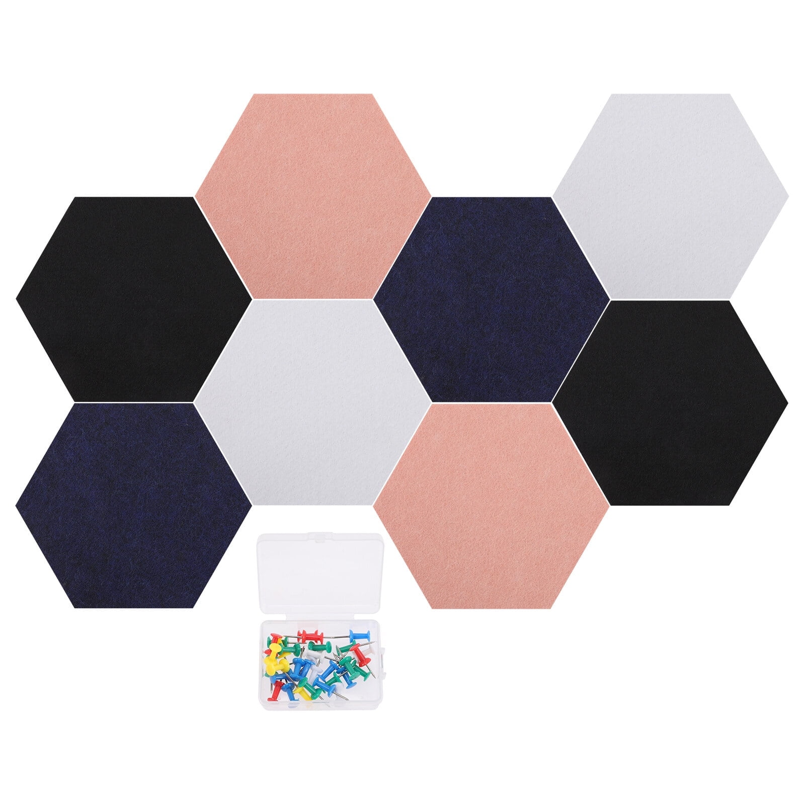 8Pcs Pin Board Felt Board Wall Hexagon Felt Board for Pictures Photos ...