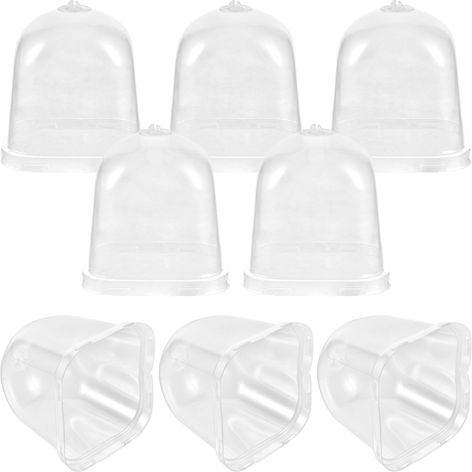 8Pcs Plastic Plant Grow Domes Transparent Humidity Dome for Hydroponic ...