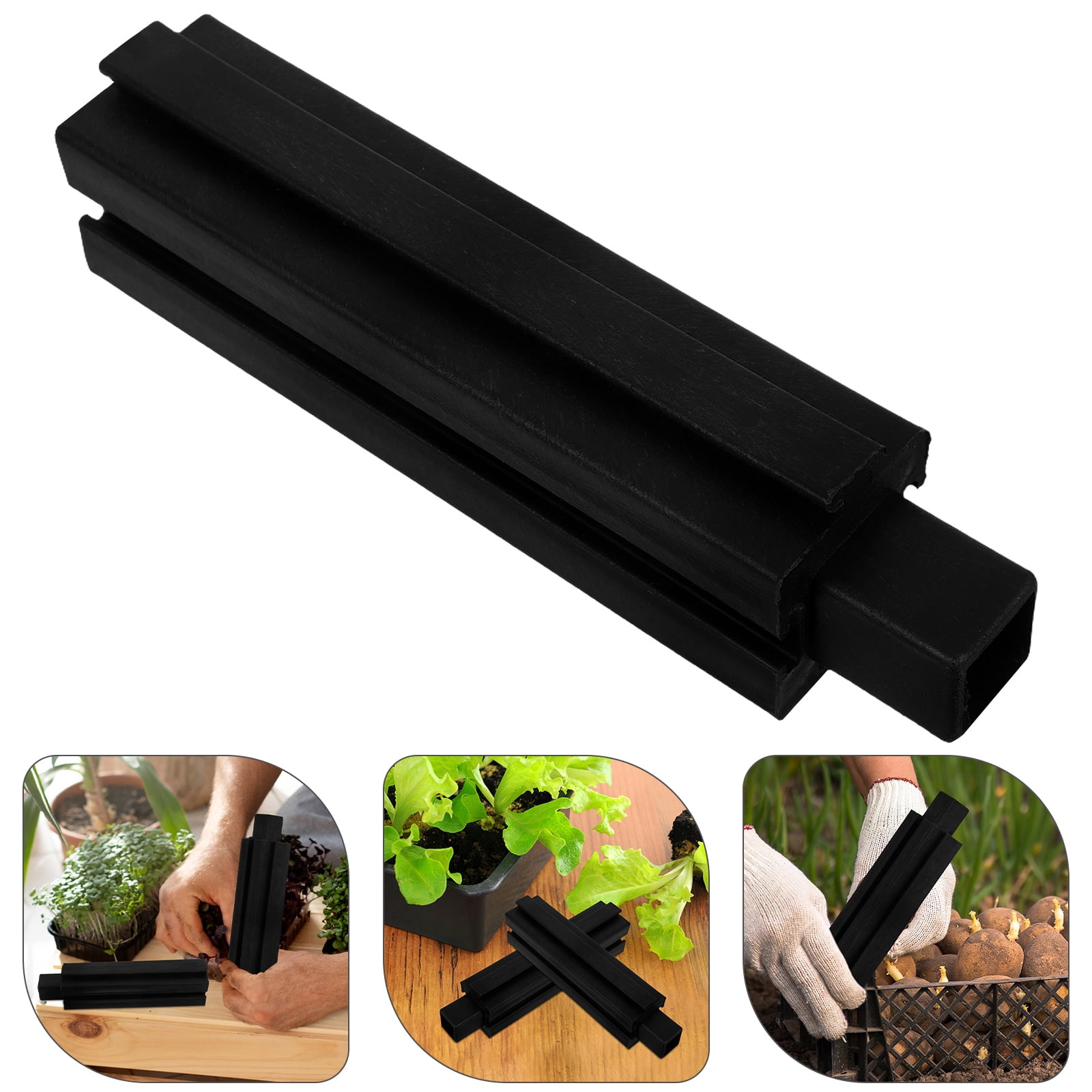 8Pcs Plastic Planter Stands, Plastic Raised Garden Box Leg Planter Bed ...