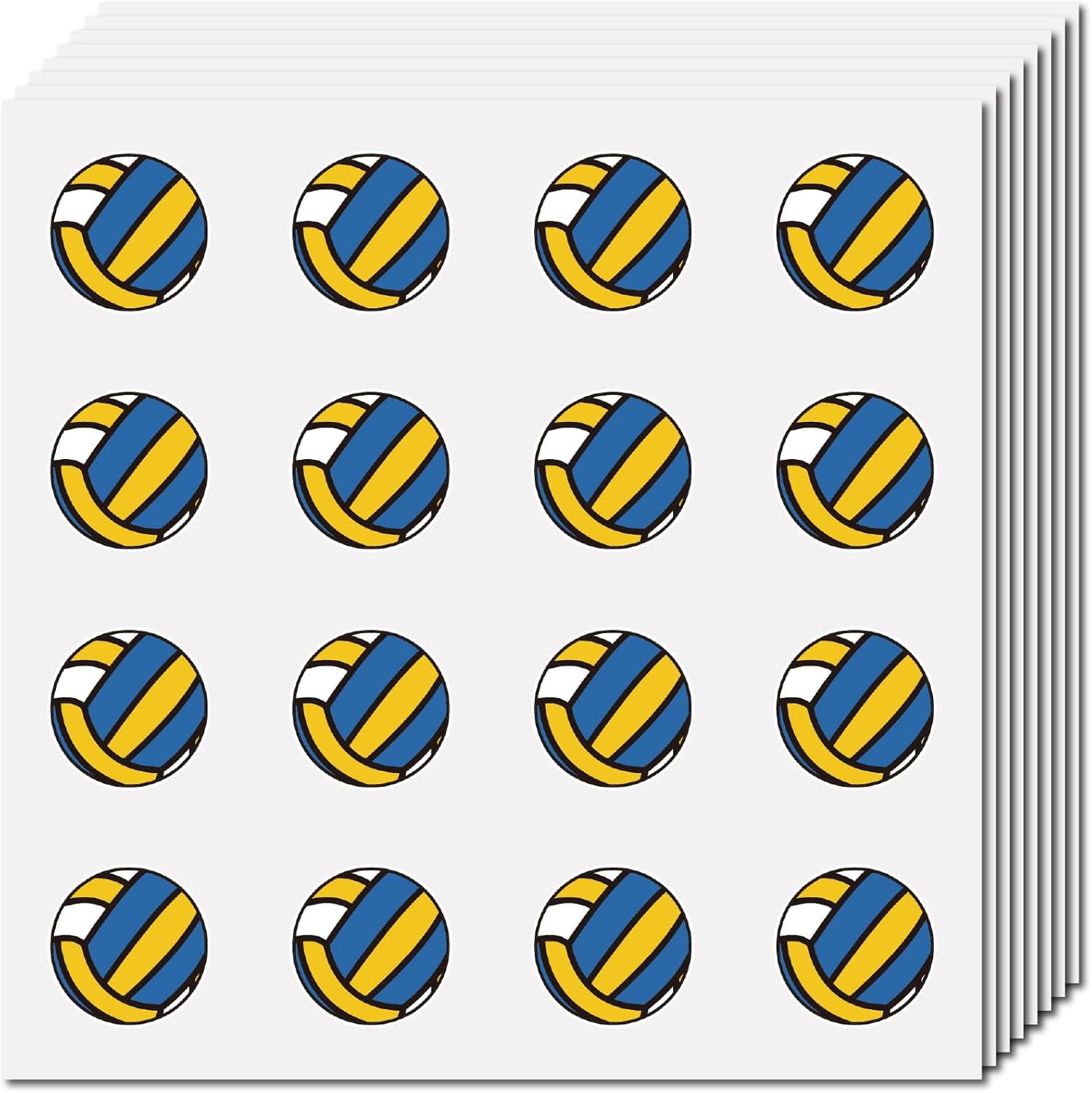 8Pcs Plastic Waterproof Self-Adhesive Picture Stickers Round Dot ...