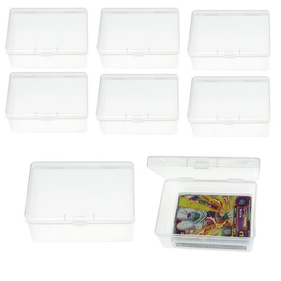 8Pcs Playing Card Deck Cases Plastic Empty Playing Card Box Holder ...