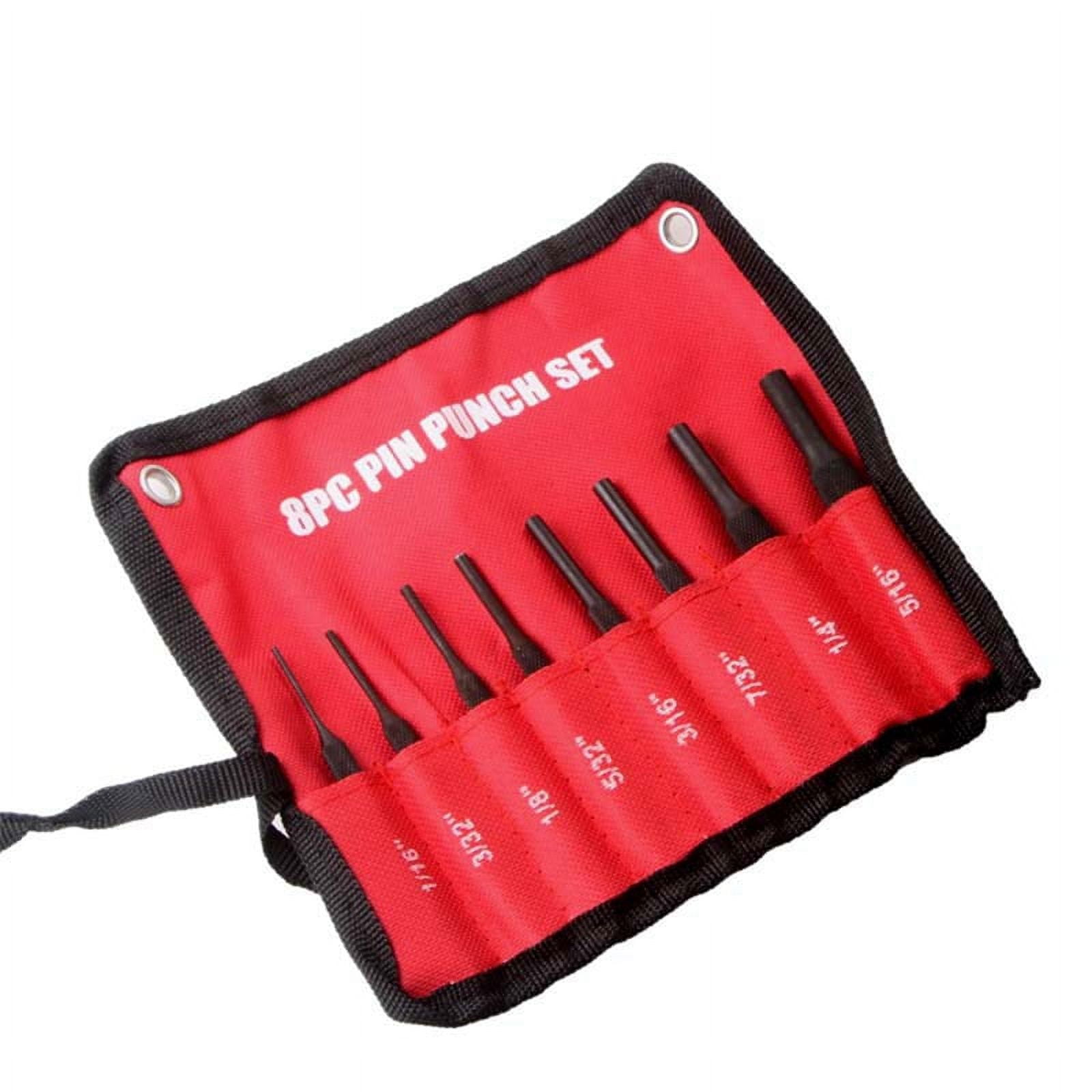 8Pcs Professional Roll Pin Punch Set Case Pin Punch Tool Pin Grip Roll ...