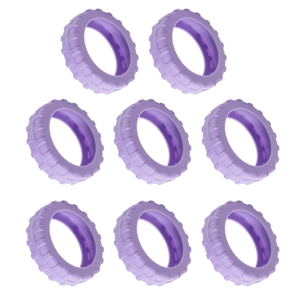 8Pcs Quiet Rolling Silicone Wheel Protectors Universal Swivel Caster ...