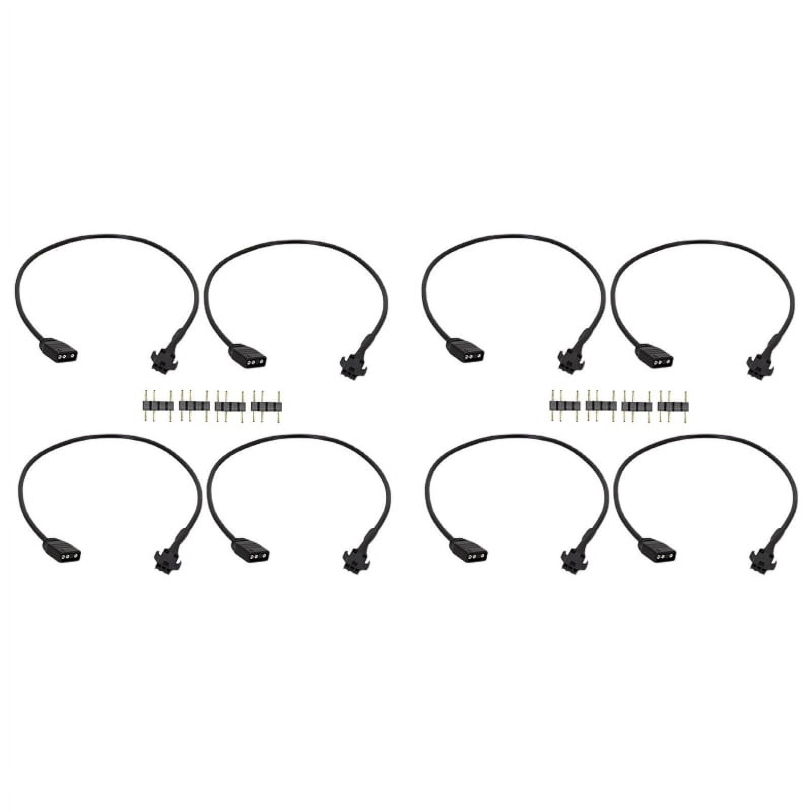 8Pcs RGB Extension Cable 5V 3-Pin to SM 3Pin Female ARGB Connector ...