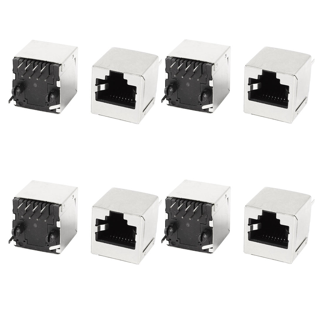 8Pcs RJ45 8P8C PCB F/F Cat5 Coupler Socket Connector Network Ethernet ...