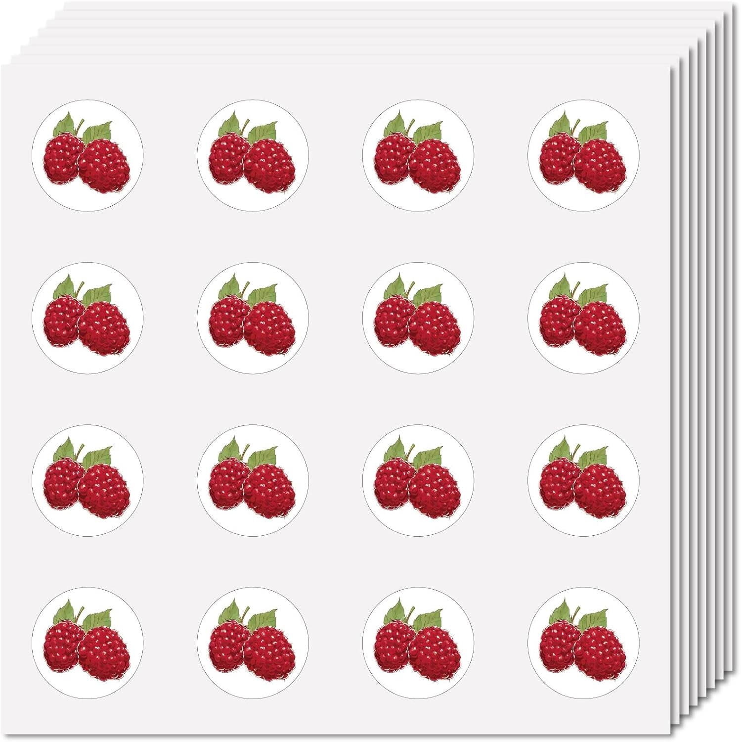 8Pcs Raspberry Circle Cartoon Bulk Decals Self-Adhesive Picture ...