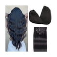 8Pcs Real Human Hair Clip in Hair Extensions Double Weft 16-26 Inch ...