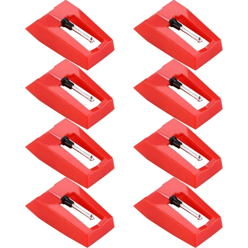 8Pcs Record Player Needle Replacement Diamond Stylus Turntable Needle ...