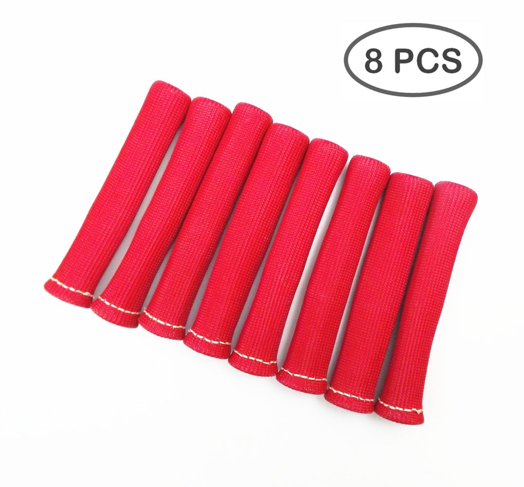 8Pcs Red 1200?F Car Spark Plug Wire Boots Heat Shield Protector Sleeves ...
