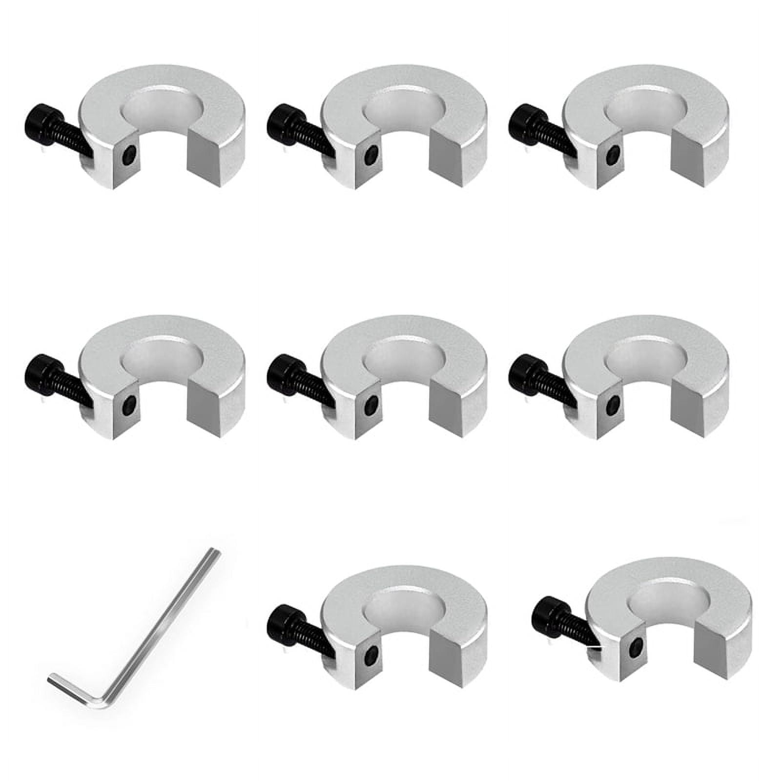 8Pcs SBR16 Linear Rail Stop Collars Aluminum Alloy Shaft Limit Fixing ...