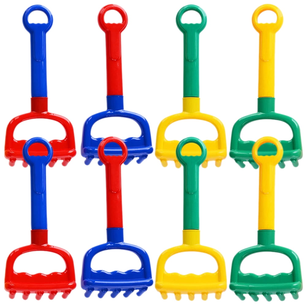 8Pcs Sand Rake Toy Sand Dredging Toys Beach Sand Toys Summer Beach Rake ...