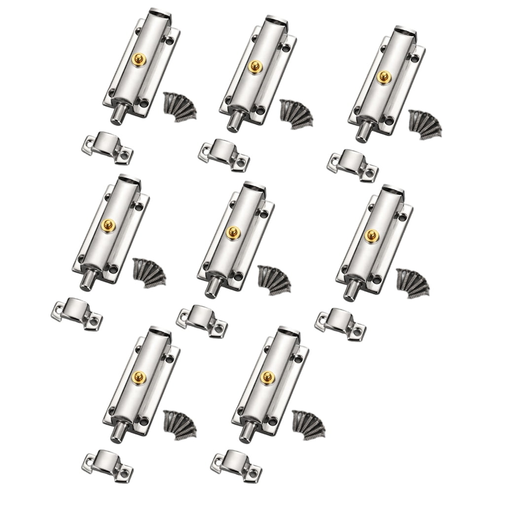 8Pcs Security Bolt Latches Automatic Spring Door Bolt Antitheft ...