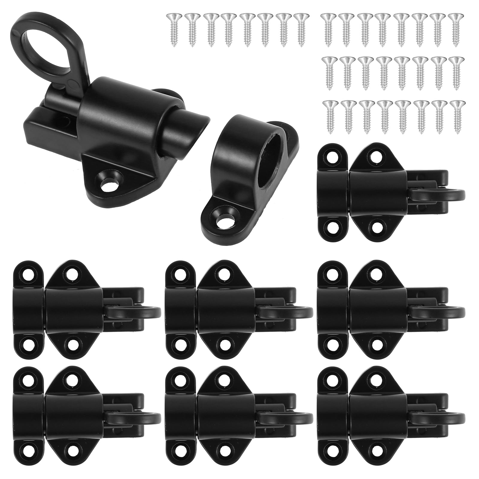8Pcs Self-Closing Latches Spring Door Lock Latch Aluminum Alloy Spring ...