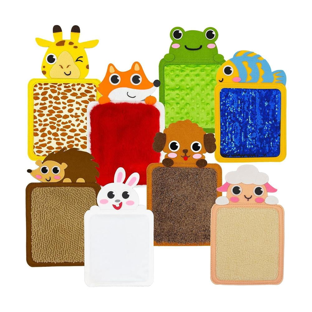 8Pcs Sensory Mats Animal Sensory Tiles Portable Sensory Panel * Pads ...
