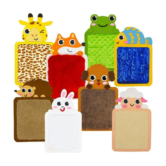 8Pcs Sensory Mats Animal Sensory Tiles Portable Sensory Panel * Pads ...