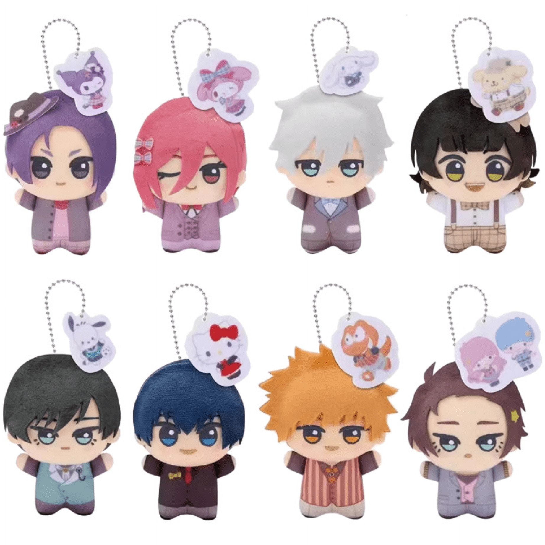 8Pcs/Set Blue Lock Plushies, Hello Kitty & Blue Lock Figure Stuffed ...