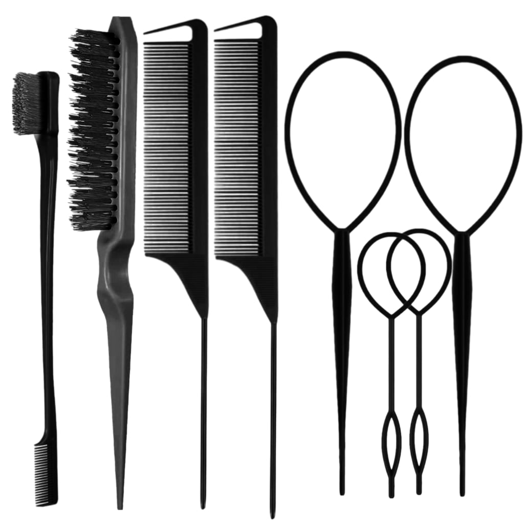 8Pcs/Set French Braiding Tool Loop Make Hairstyles Elastic Hair Bands ...