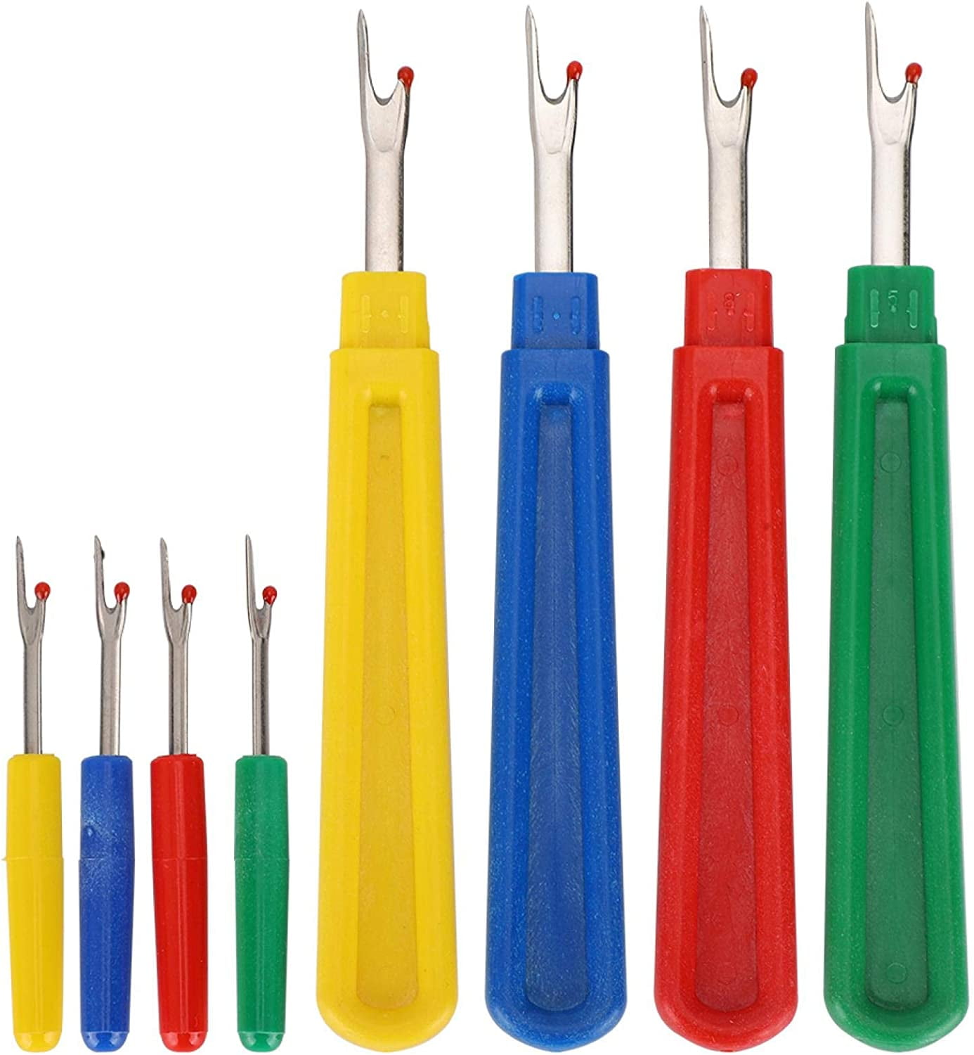 8Pcs Seam Ripper Hand Sewing Cross Stitch DIY Tool with Color Handle ...