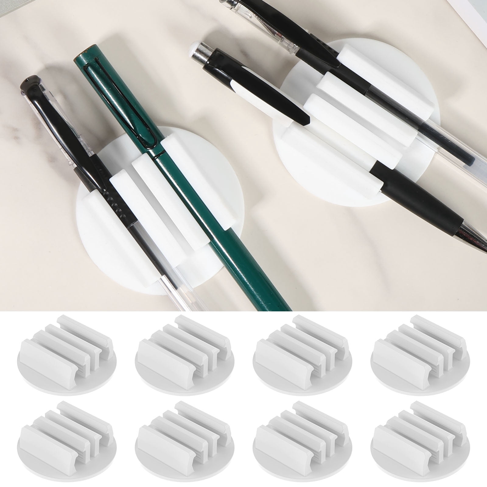 8Pcs Silicone Pen Holder Pencil Holder Easy to Use Flexible Pen Holders ...