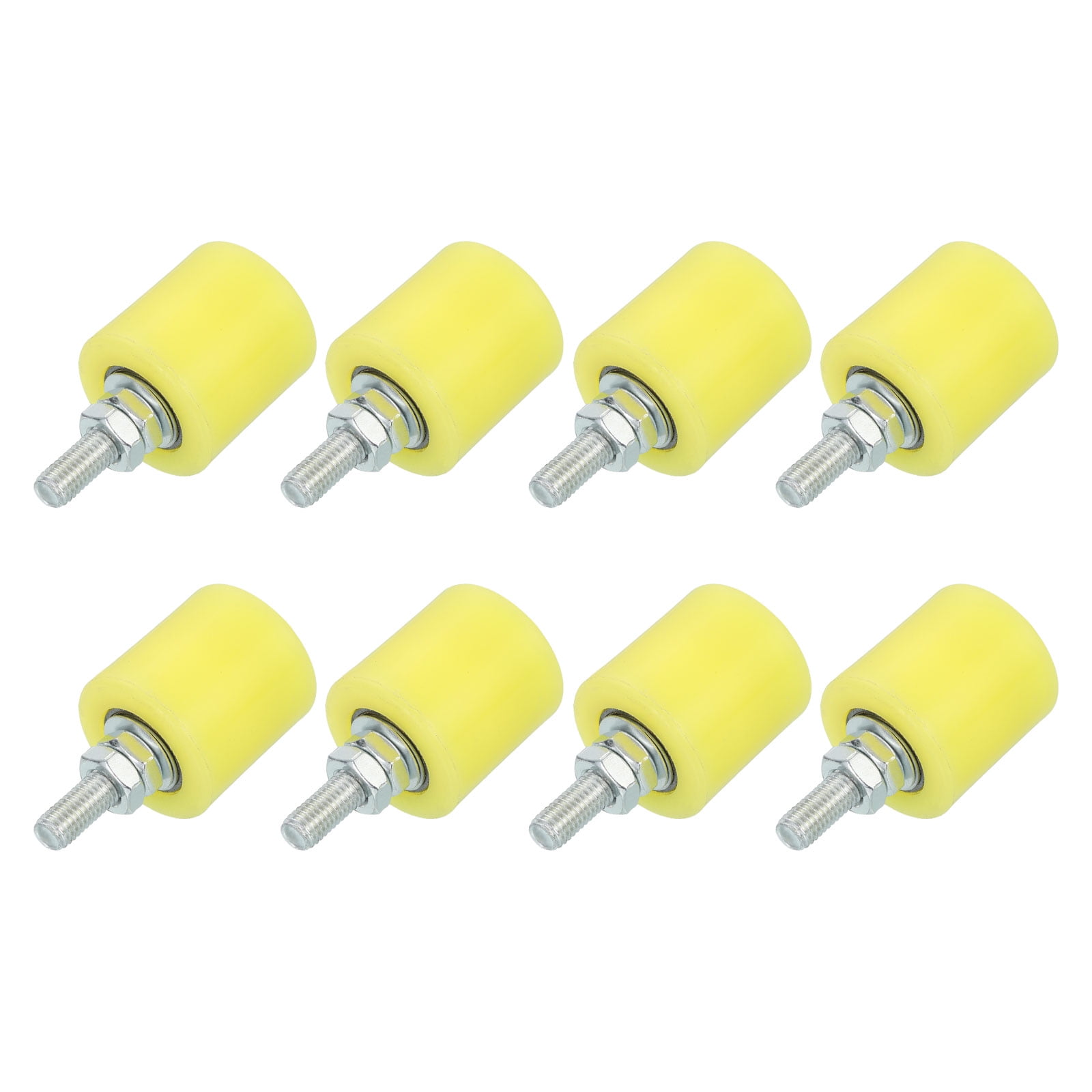 8Pcs Slide Gate Guide Roller, 1.7" Nylon Rollers Gate Support Assembly ...
