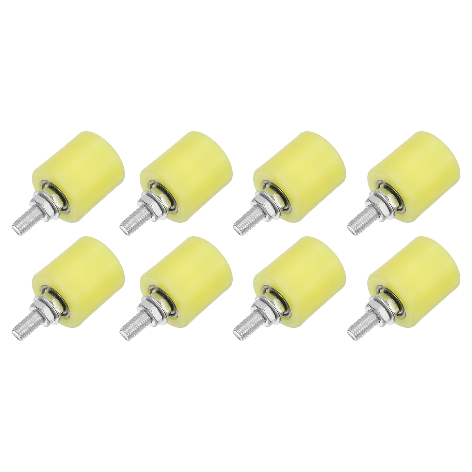 8Pcs Slide Gate Guide Roller, 1.73" Nylon Rollers Gate Support Assembly ...