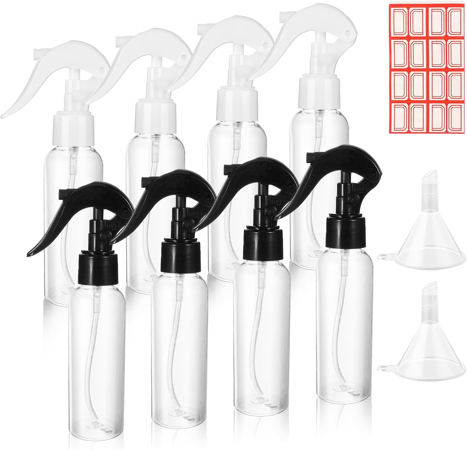8Pcs Small Spray Bottles, No Leak And Clog Mister Spray Bottle, 3.5oz ...