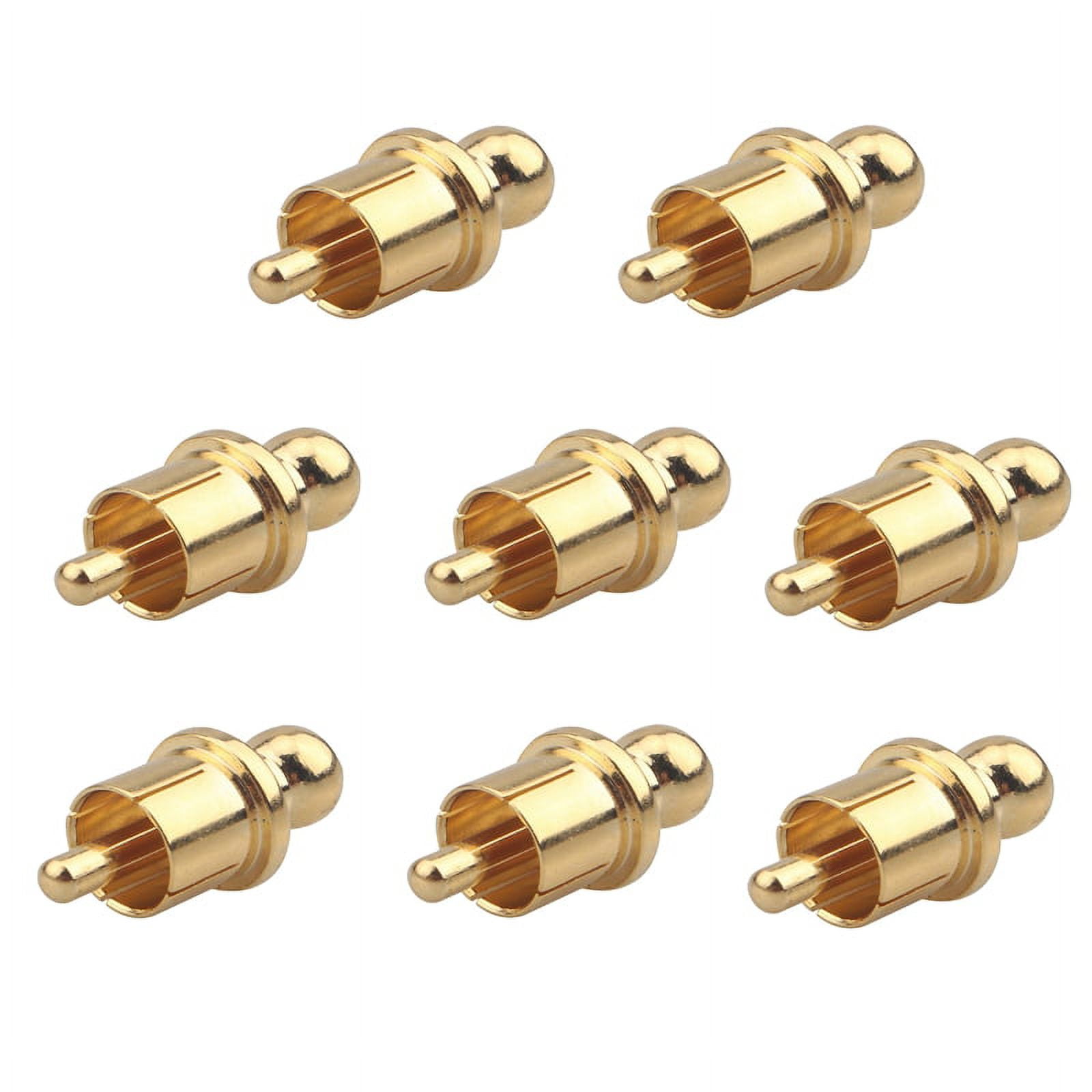8Pcs Socket Cover Cap Gold Plated RCA Cap Plug Short-Circuit Socket ...