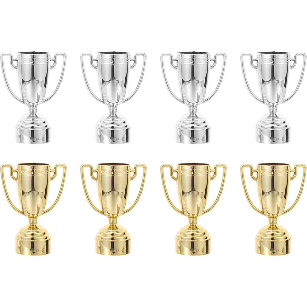 8Pcs Sports Trophy Props Kids Winning Prizes Plastic Trophy Cups for ...