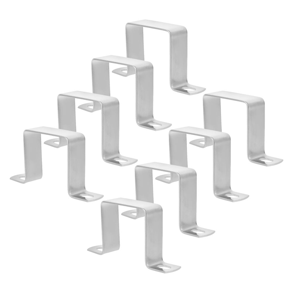 8Pcs Square Tube Clamp Bracket Pipe Clamp Pipe Support Base Hanger ...