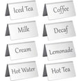 8Pcs Stainless Steel Table Tent Signs for Restaurant Table Beverage ...