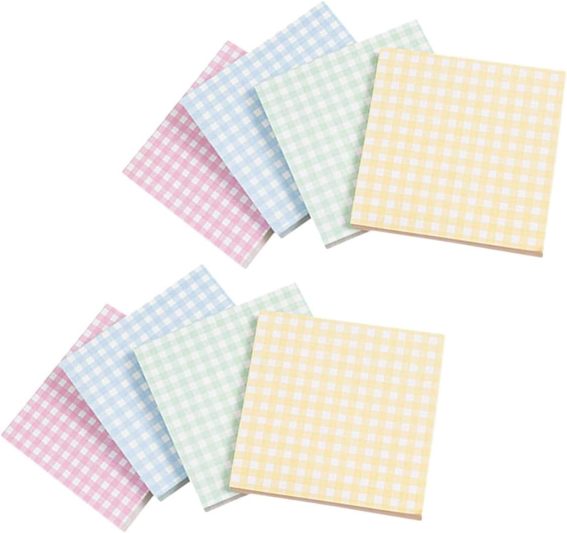 8Pcs Sticky Memo Pads,Cute and Creative Square Grid Design,New 2026 ...