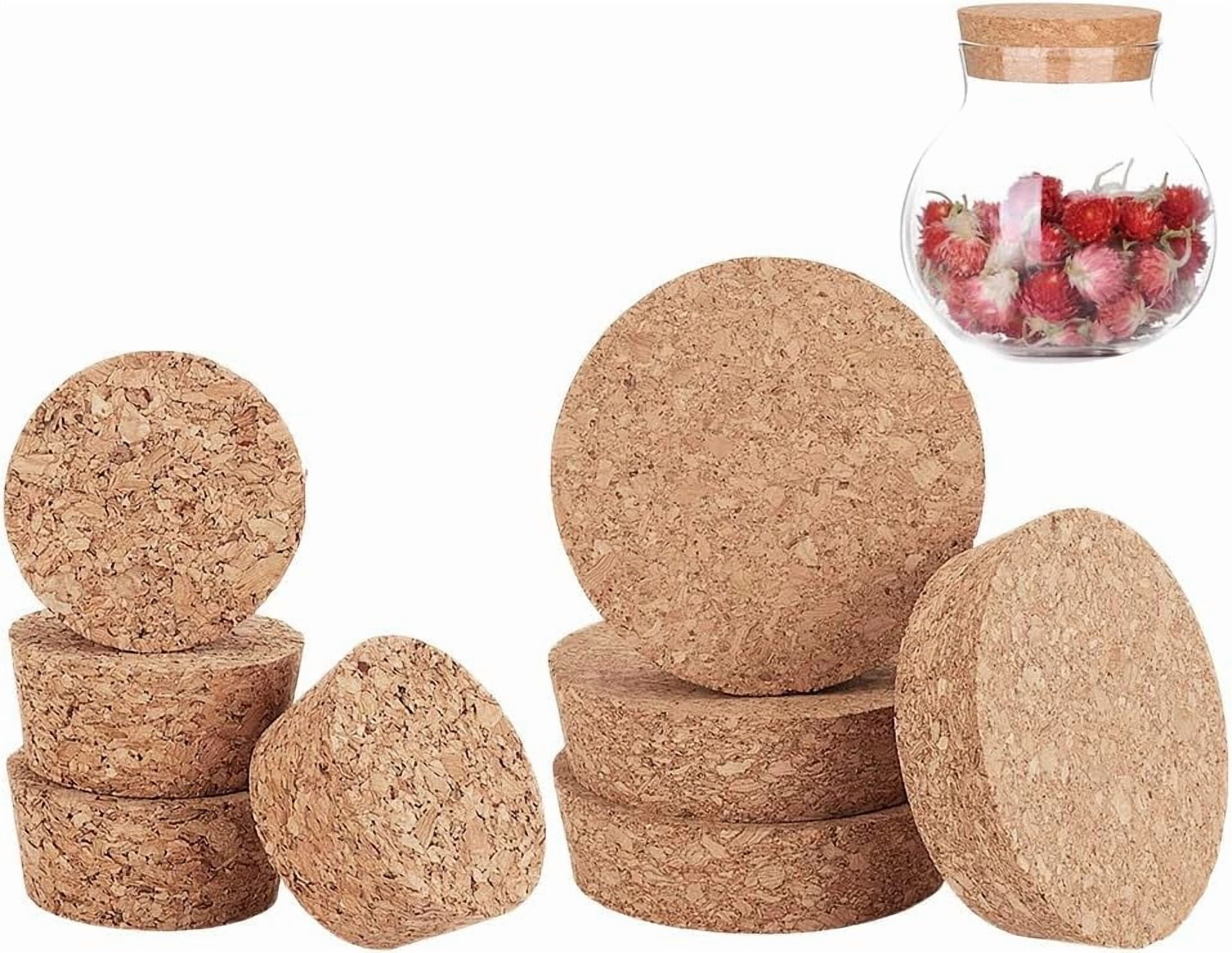 8Pcs Tapered Cork Stoppers for Bottles 2 Sizes Wooden Wine Bottle Cork ...