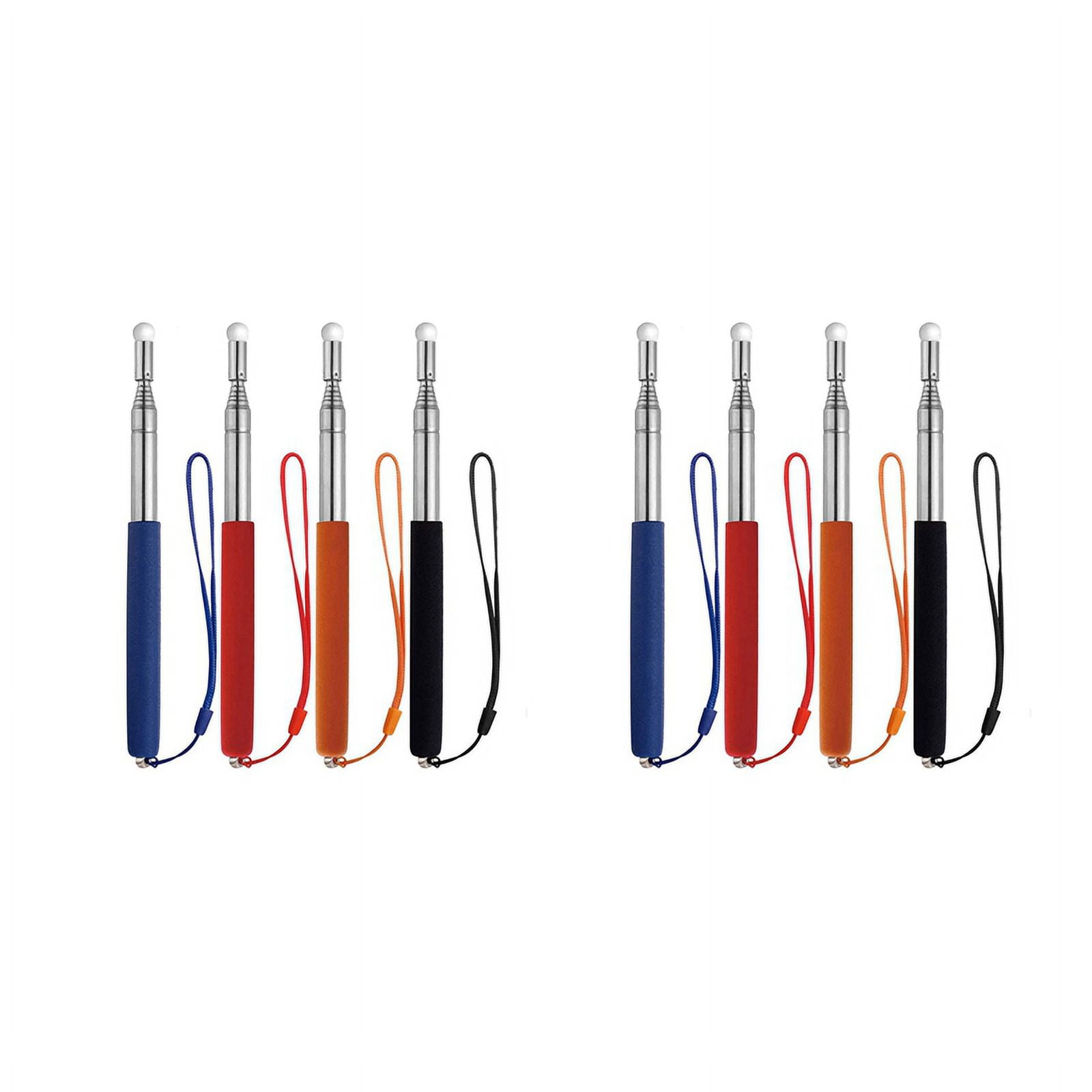 8Pcs Telescopic Pointer Stick with Hand Lanyard Teacher Pointer for ...
