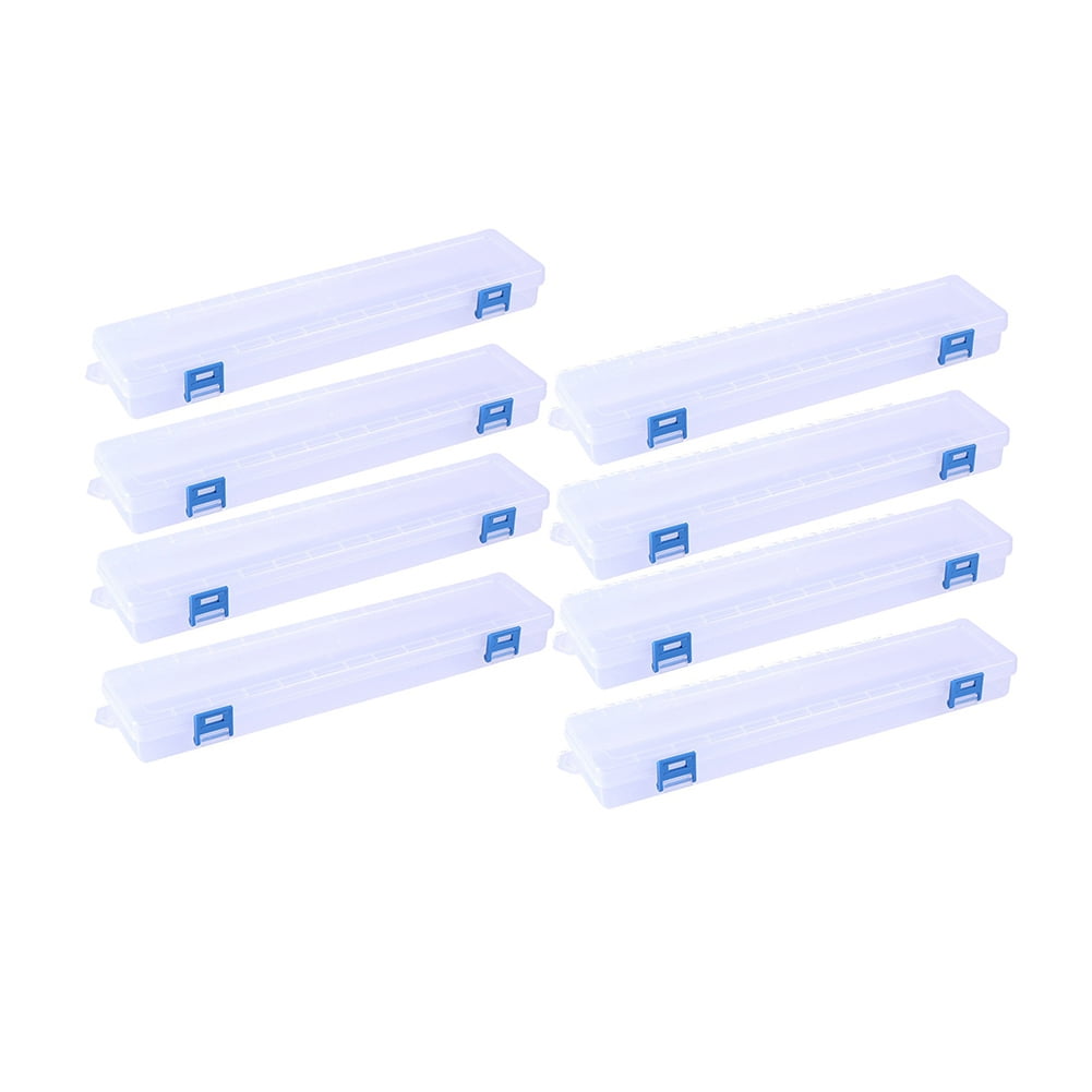 8Pcs Translucent Plastic Paint Brush Holders Paint Brush Case ...