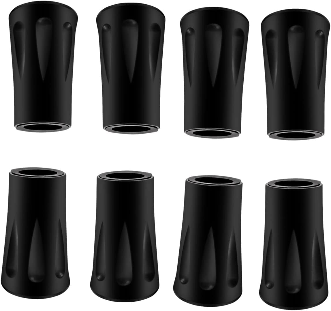 ZDreamgoods 8Pcs Trekking Pole Tips, Rubber Feet for Walking Sticks ...