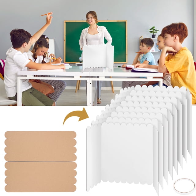 8Pcs Trifold Poster Board 24 x 15 Inch Portable Corrugated Cardboard ...